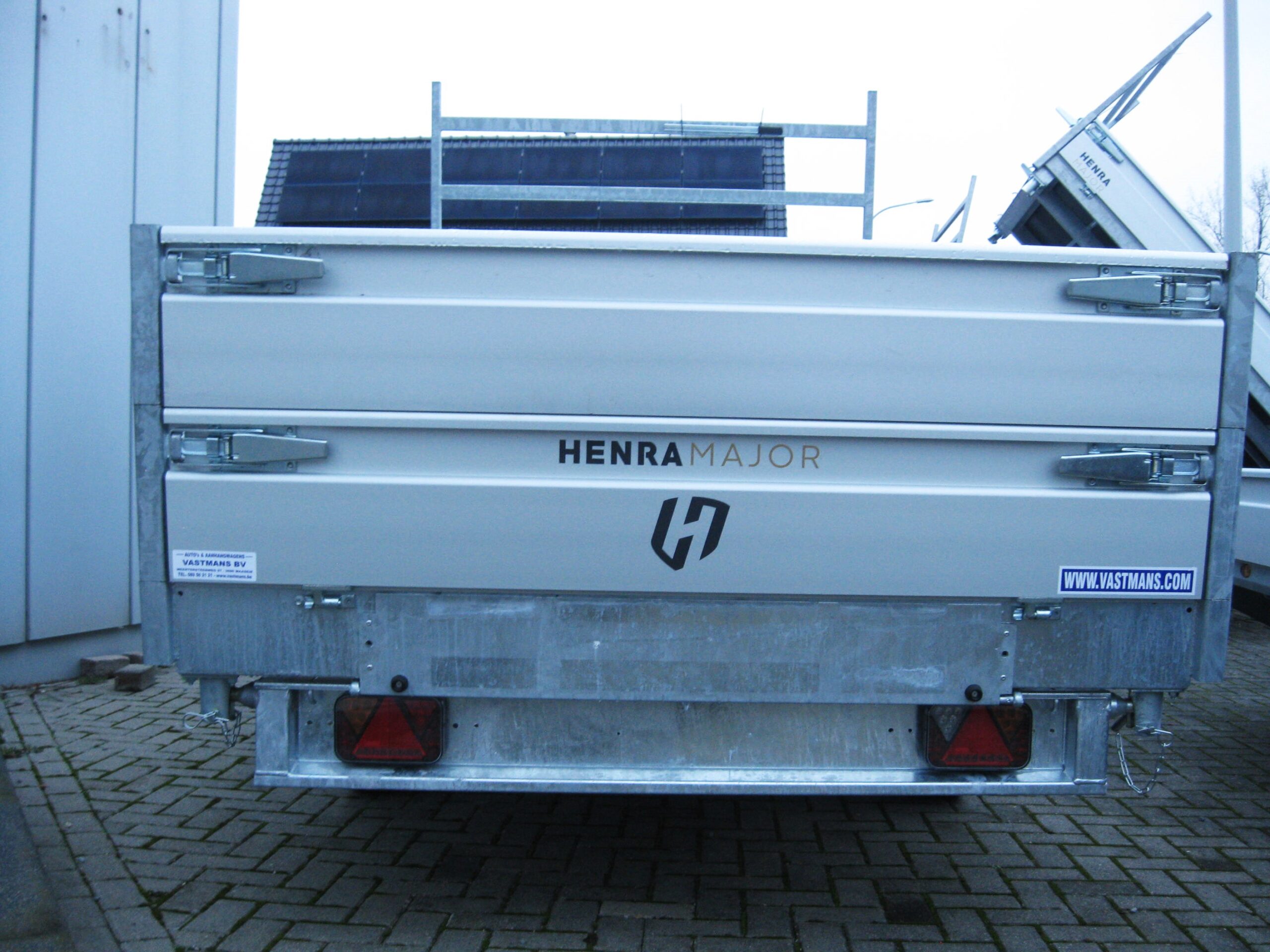 Henra Kipper 351x185 3500kg Dubbel Alu. schotten - TrailerOUTLET